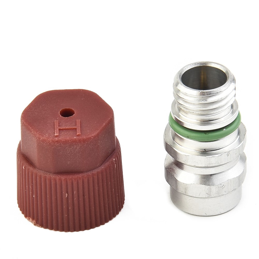 1Pc A/C Service Valve High Side R-134a Port Adapter with Replaceable ...