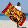 1Pc African style character pattern soft towel suitable for beach ...