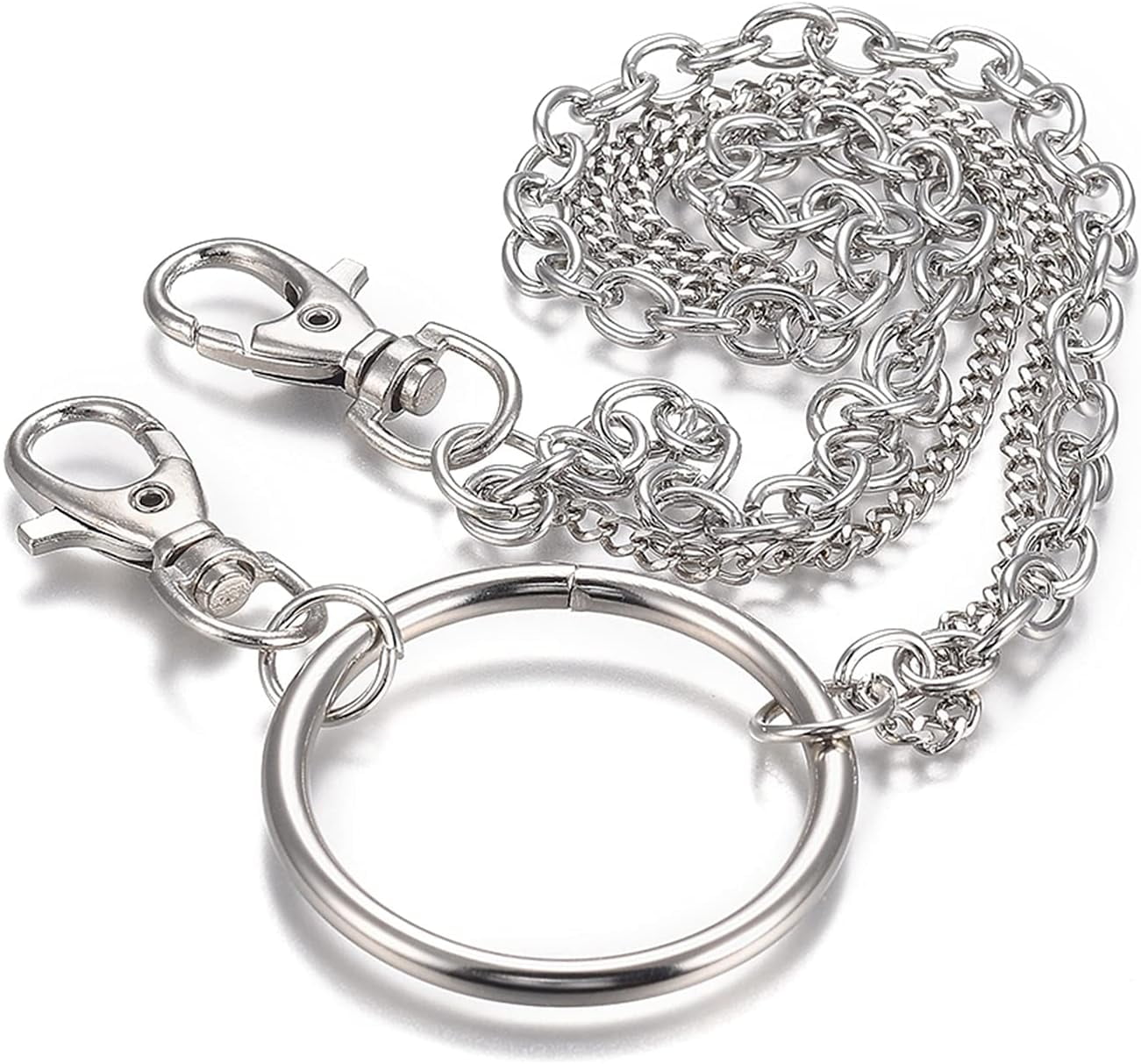 1Pc Alloy Pocket Chain Jeans Chains with Swivel Clasps and Key Rings ...