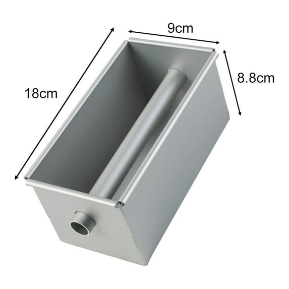 1Pc Aluminium Alloy Square Bread Loaf Pan With Center Tube Diy Cake ...