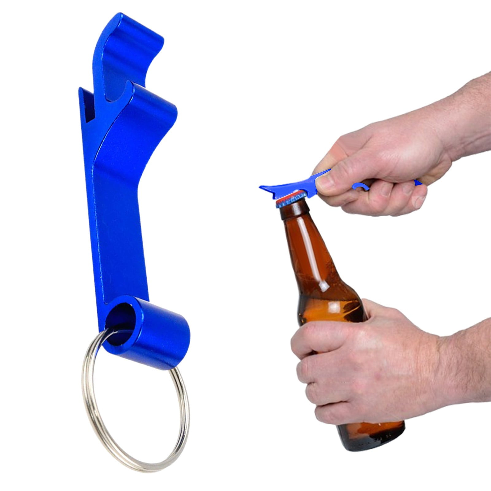 1Pc Aluminum Alloy Keychain Bottle Opener,Bottle Opener Blue,Portable ...