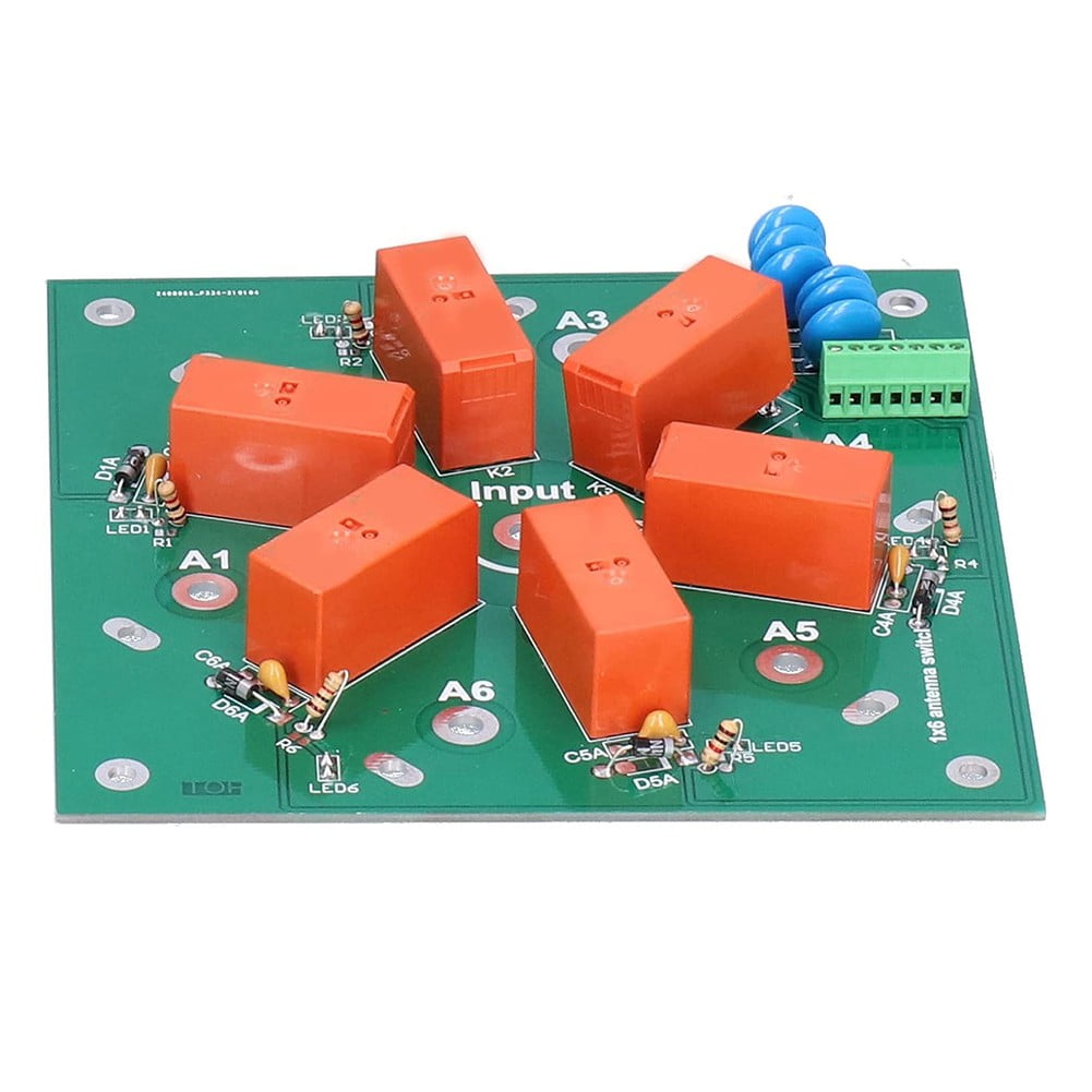 1Pc Antenna Switch Module Diy Kit 6-Way 6:1 Coax Remote Antenna Switch ...