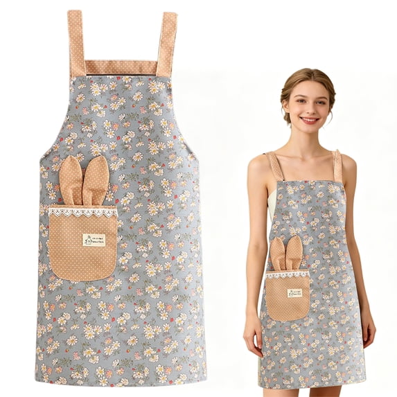 1Pc Apron Bunny Ear Apron Cloth For Kitchen Cooking (H) - Walmart.com