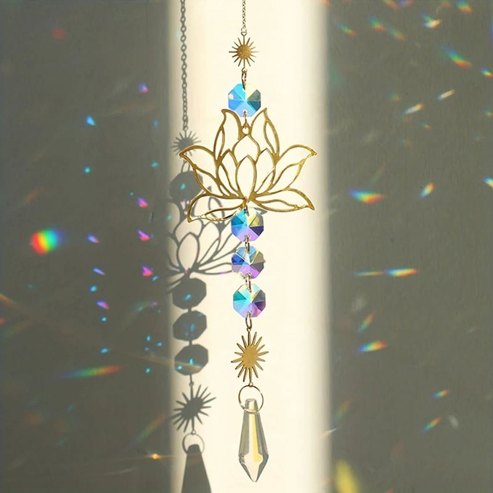 1Pc Artificial Crystal Suncatcher Charm Handmade Applicable Home Wind ...