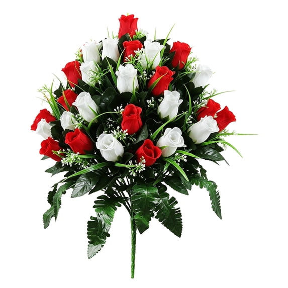1Pc Artificial Flower Stake Ground Plug Artificial Flower Plastic For ...