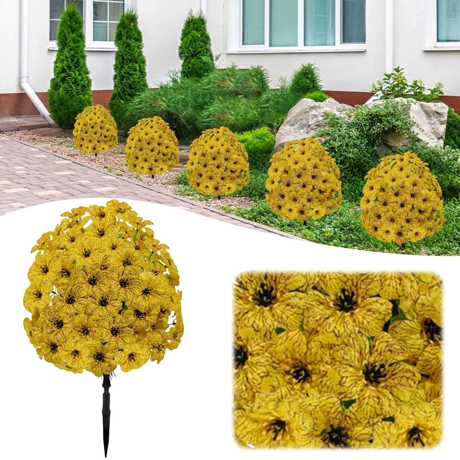 1Pc Artificial Flowers for Outdoor Indoor,Plastic Faux Flowers ...