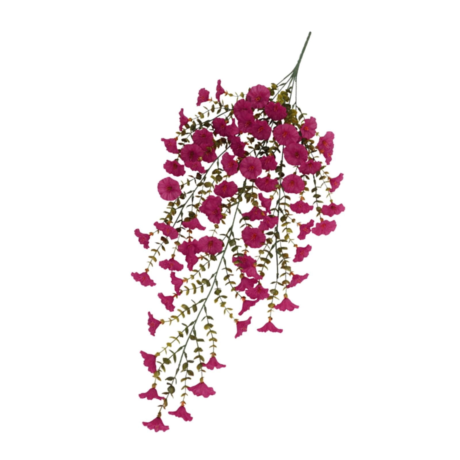 1Pc Artificial Hanging Morning Glory Flowers,Pink Fake Trailing Vine ...