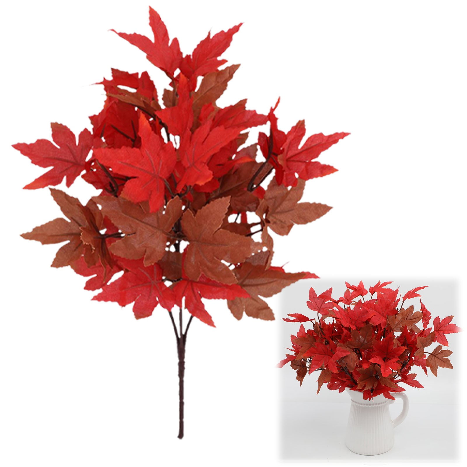 1Pc Artificial Maple Leaves Branches,Autumn Fake Fall Leaves Decor,Fall ...