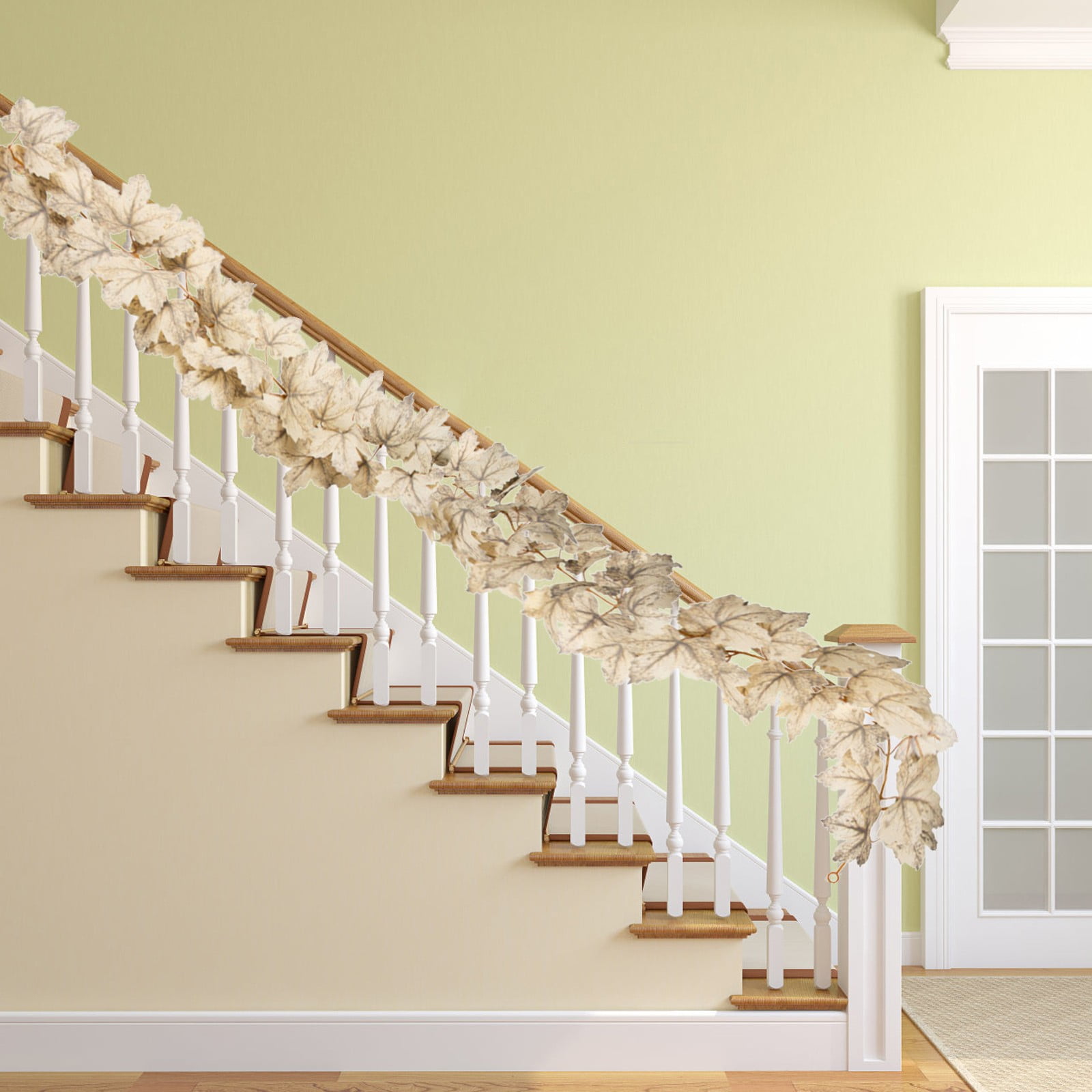 1Pc Artificial Maple Vine With Hook, 69Inch Faux Fall Leaves Garland ...