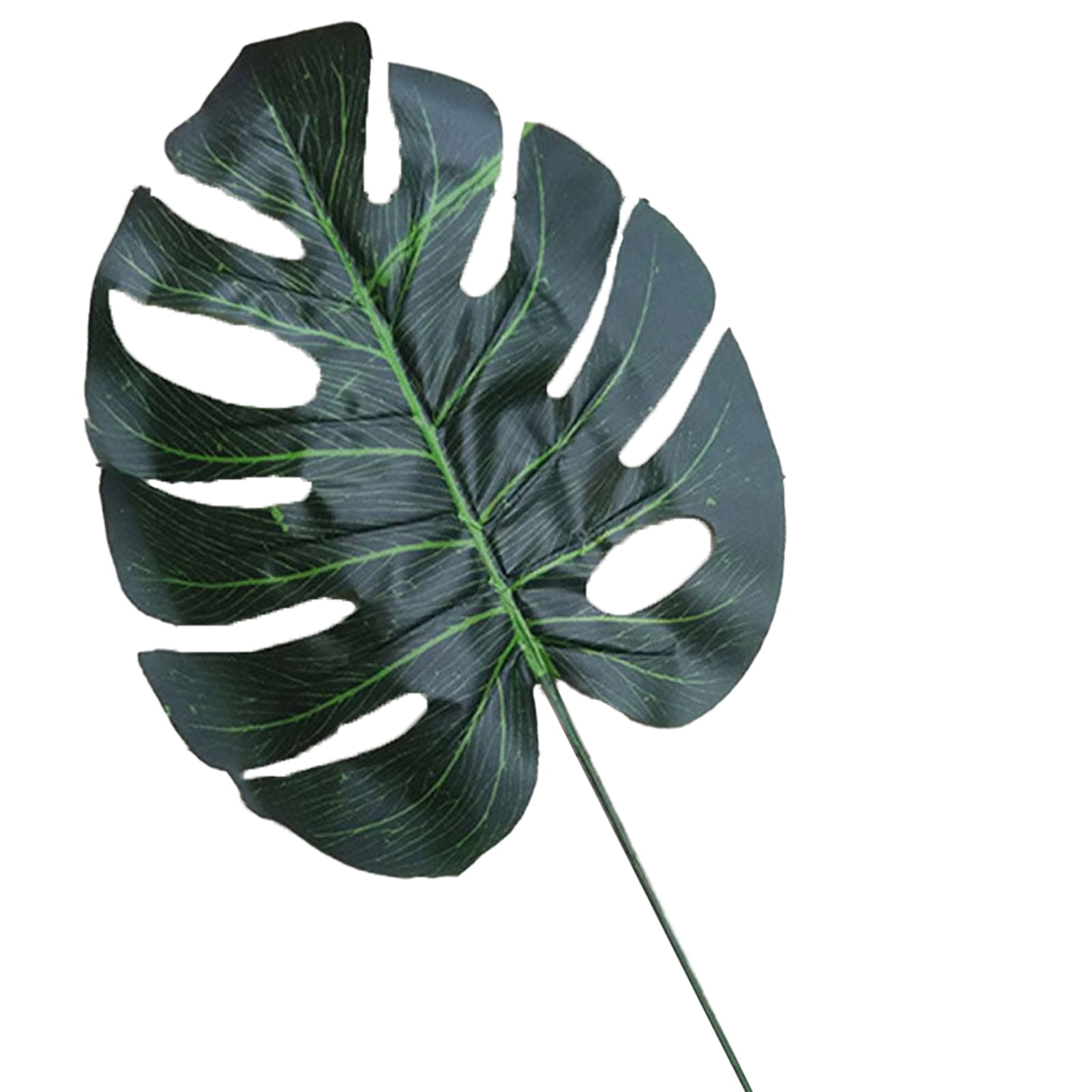 1Pc Artificial Monstera Cuban Royal Palm Leaf Fake Tree Plant Home ...