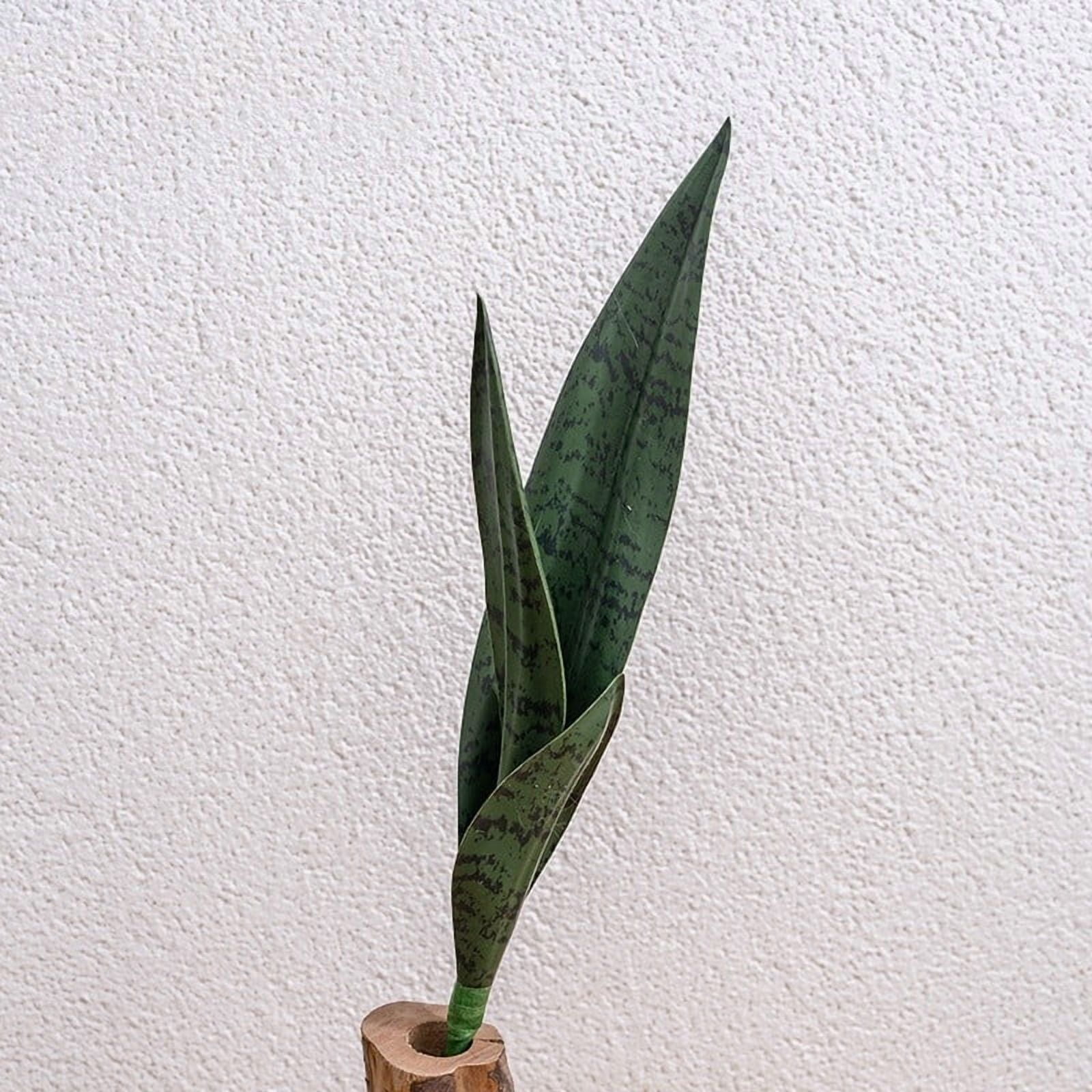 1Pc Artificial Tiger- Piran Faux- Snake Plant Real- Touch Tiger- Piran ...