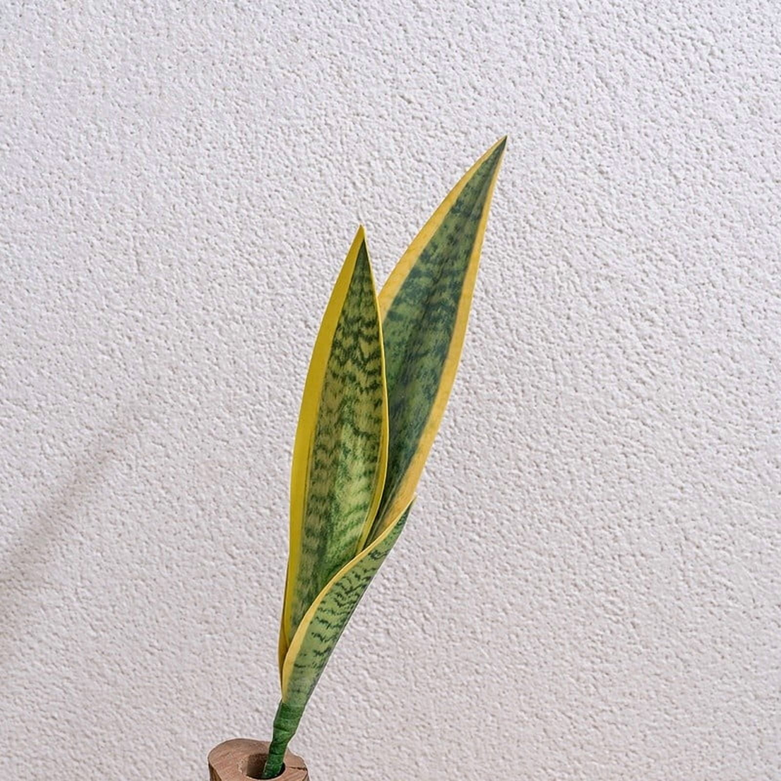 1Pc Artificial Tiger- Piran Faux- Snake Plant Real- Touch Tiger- Piran ...