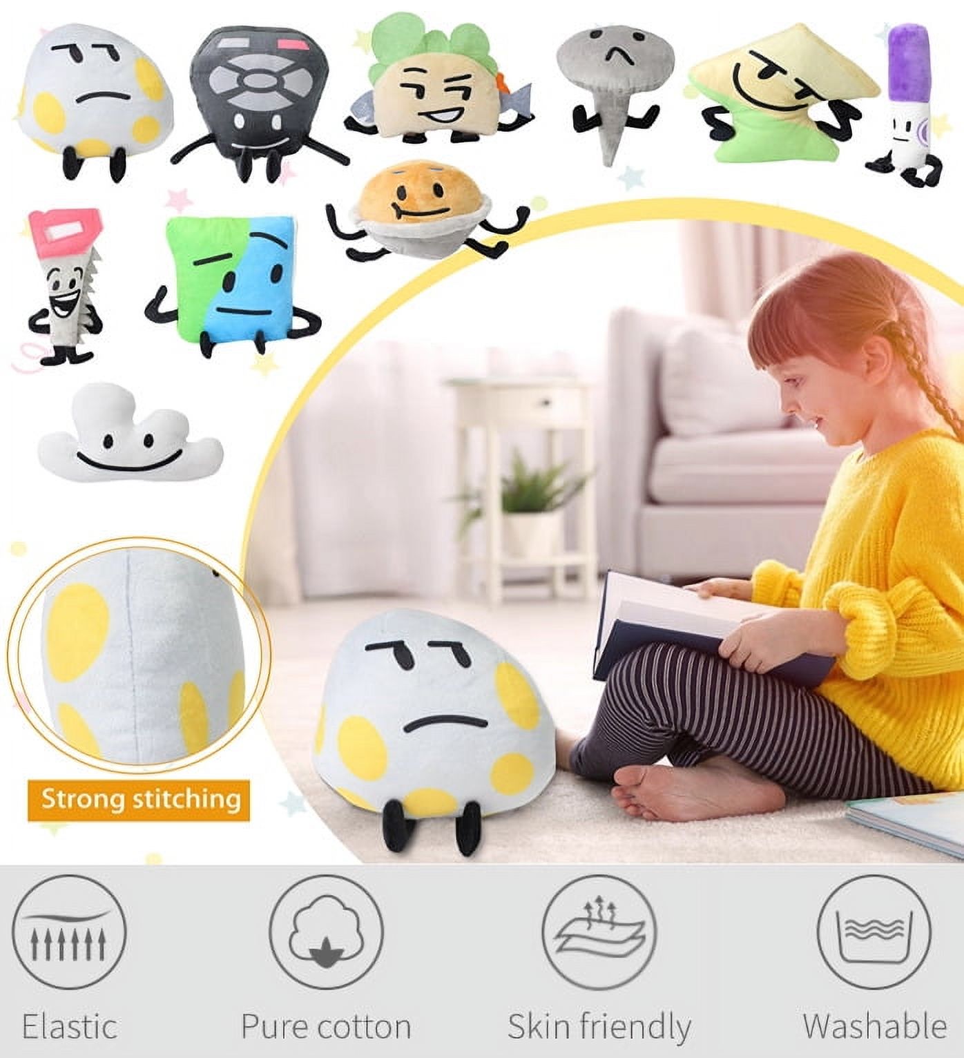 1Pc BFDI Plush Toys, Battle For Dream Island Stuffed Animal Plushies ...