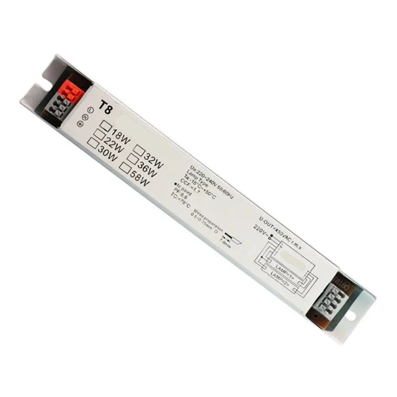 1Pc Ballast Factor Ballast 2x36W Wide Voltage T8 Instant Start ...