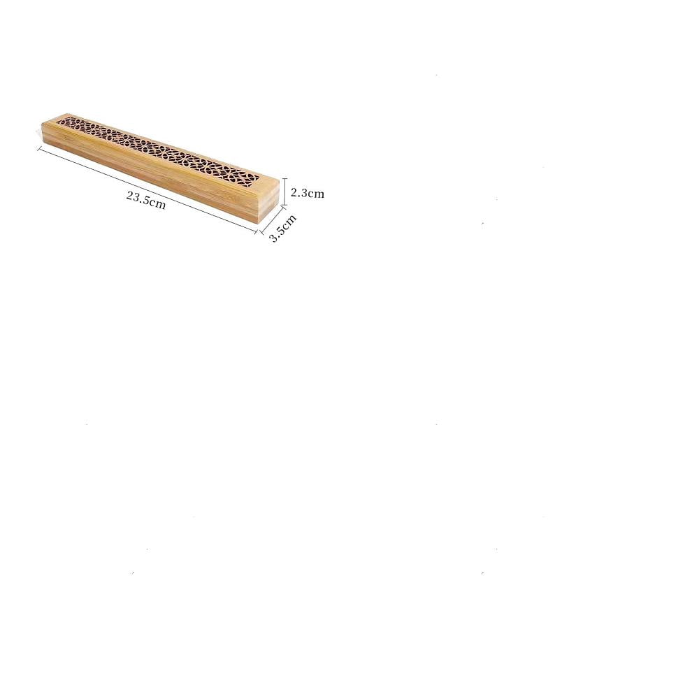 1Pc Bamboo Incense Burners Rectangle Incense Holders Box Home Office ...