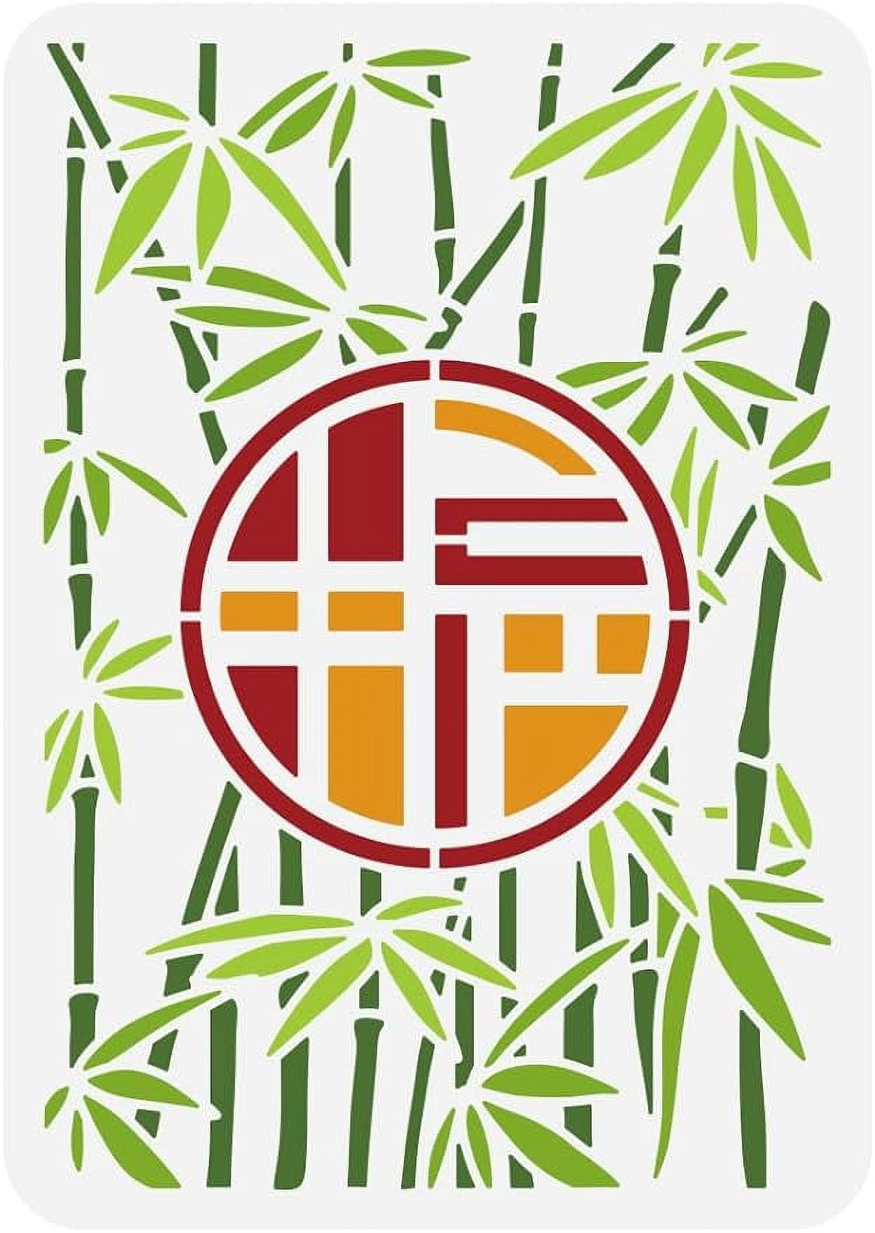 1Pc Bamboo Stencil Chinese Style Drawing Painting Stencils Reusable ...