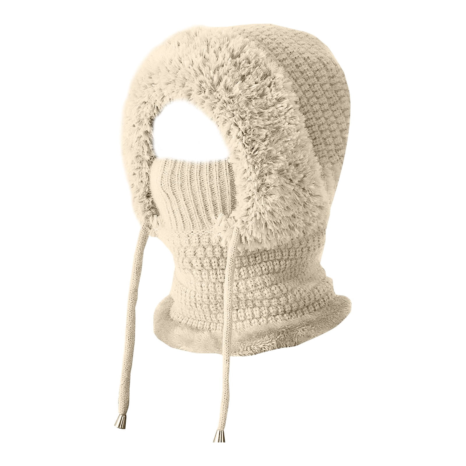 1Pc Beanie Hat For Women,Wind Hooded,3 in 1 Beanie Hat with Scarf and ...
