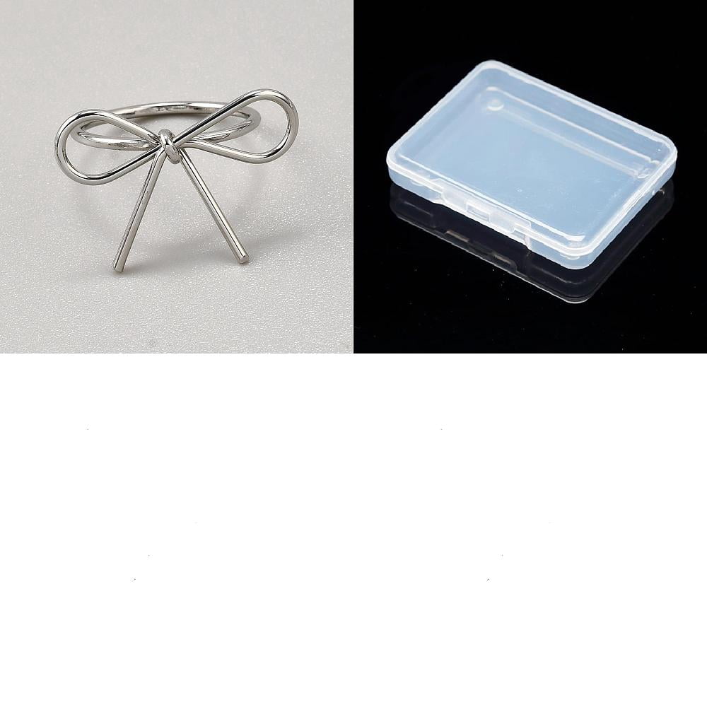 1Pc Bowknot Iron Finger Rings for Women Birthday Festival Elegant Gifts ...