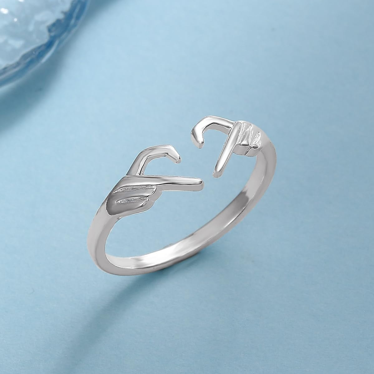 1Pc Brass Open Cuff Rings for Women Heart Silver Inner Diameter: 17mm ...