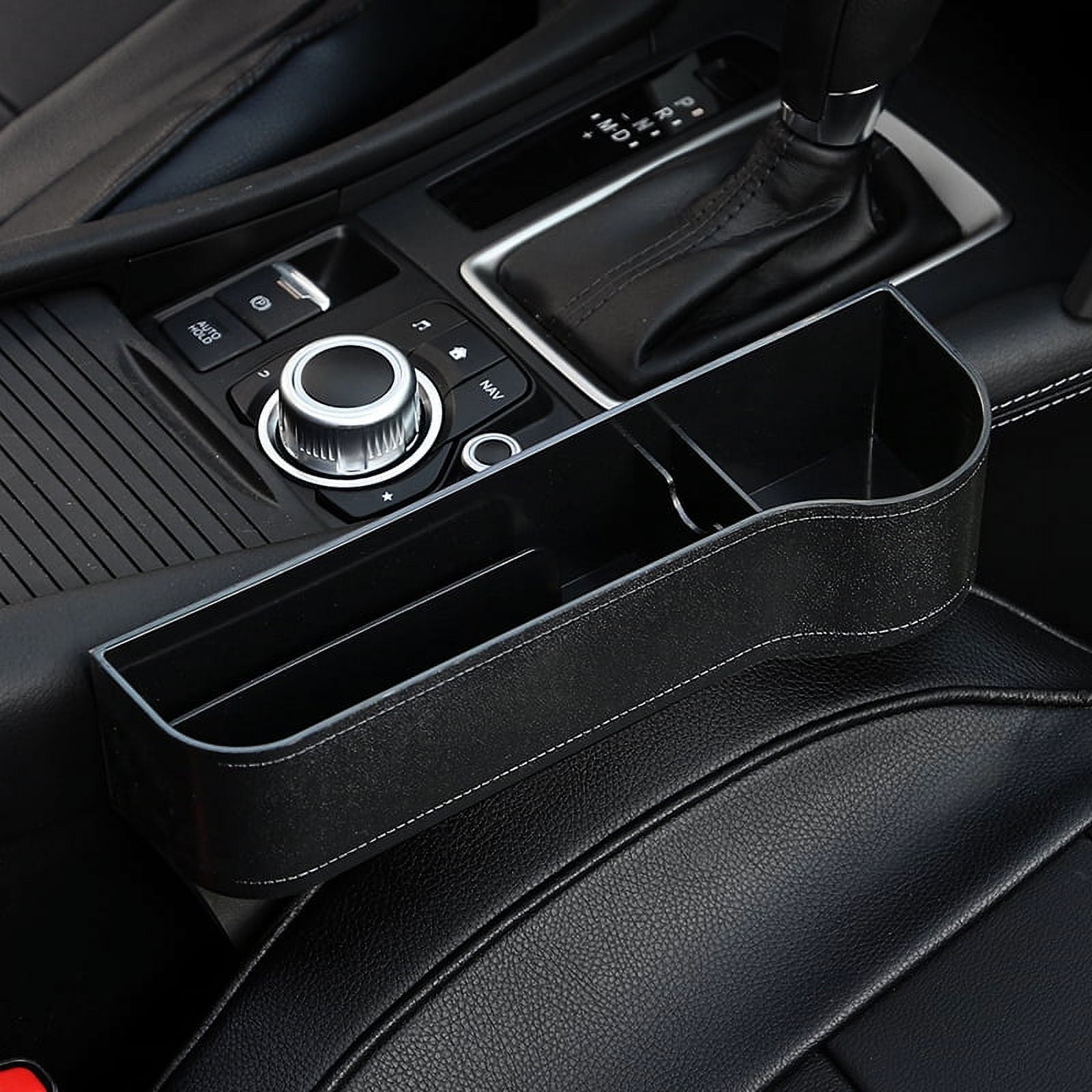 1Pc Car Seat Crevice Gaps Storage Box ABS Plastic Auto Drink Pockets ...