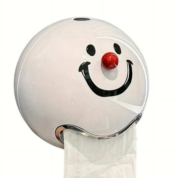 1Pc Cartoon-Themed Self-Adhesive Toilet Paper Holder - Waterproof, No ...