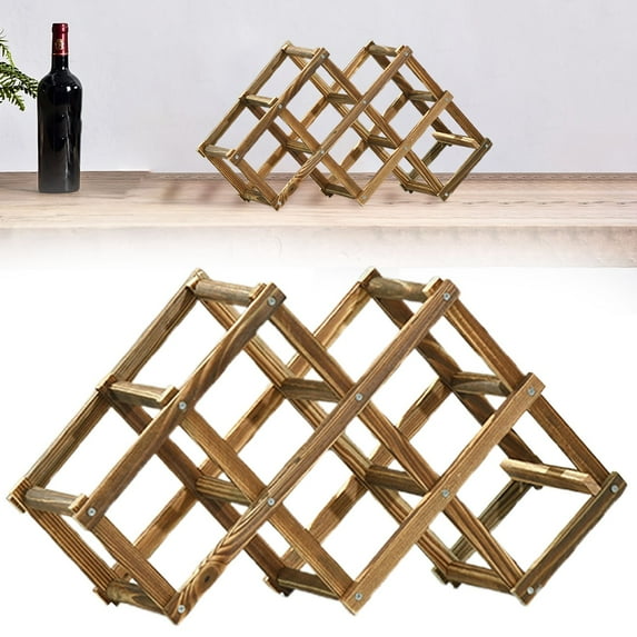 1Pc Clearance Under $20 Folding Wine Rack Wine Rack Wood For Dining ...