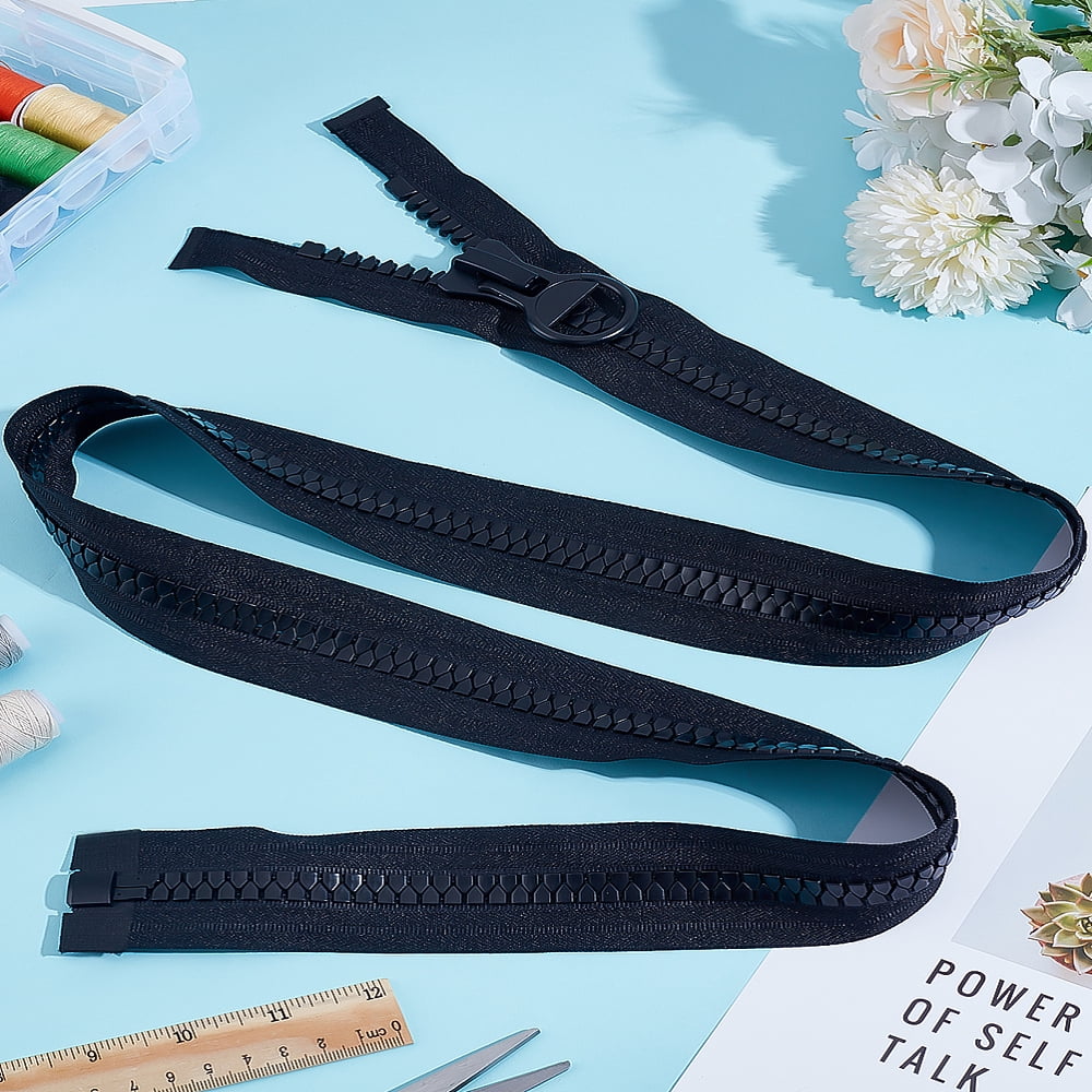 1Pc Cloth Sewing Zippers for Tailors with Plastic Zippers and 1Pc Zinc ...