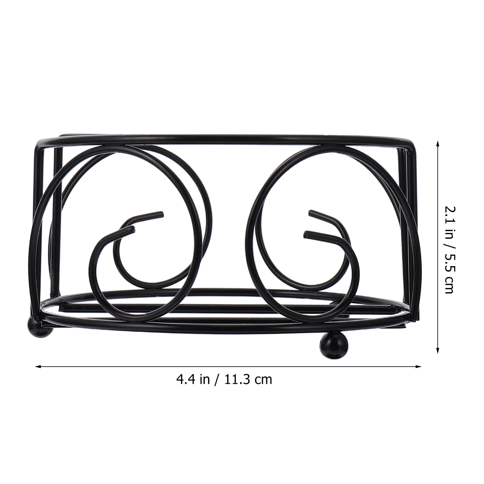 FOMIYES Placemat Rack Stand Iron Metal Holder Minimalist Design Black ...