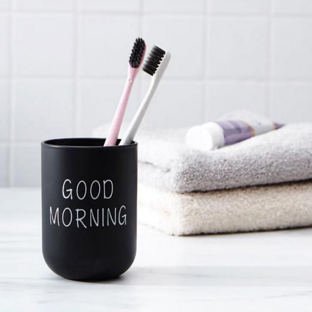 1Pc Cup,Good Morning Mouthwash Cup,Bathroom Toothbrush Circular Cup ...