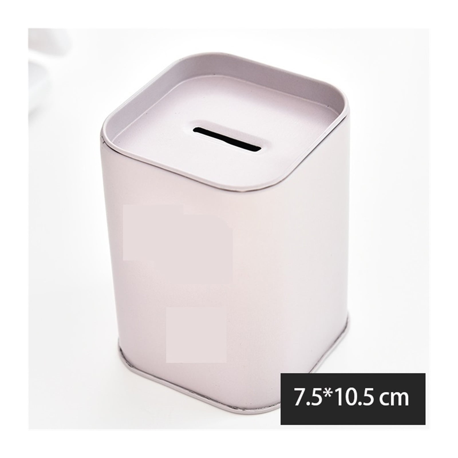 1Pc Cute Piggy Bank Metal Personalise Square Logbook Series Tin Plate ...