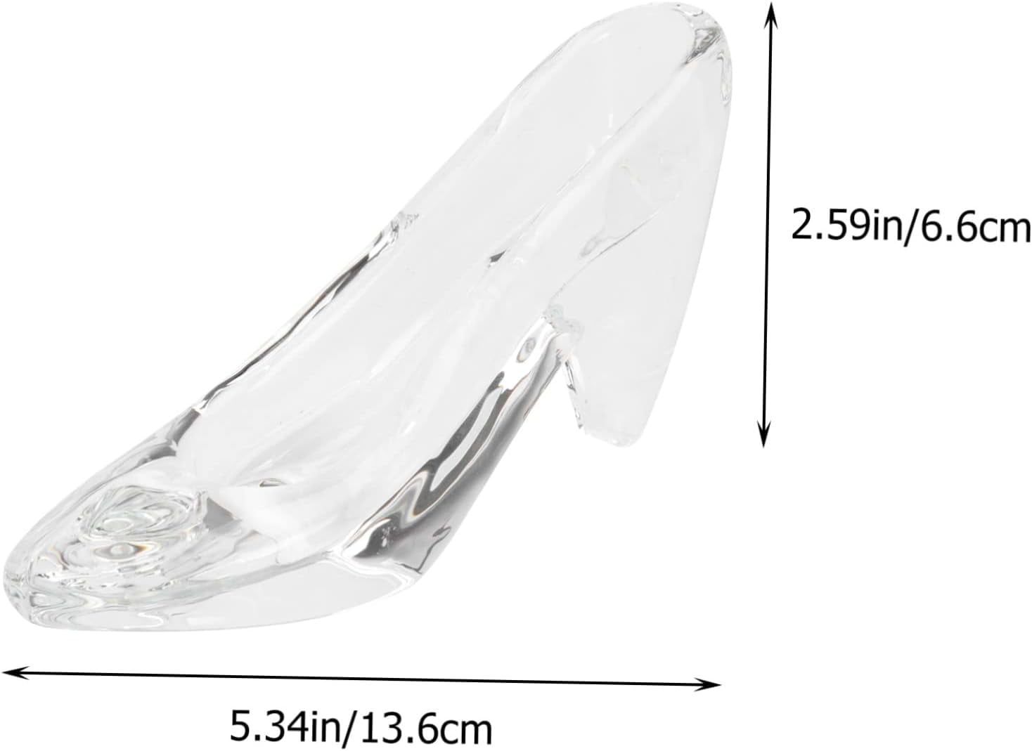 1Pc Decorative Crystal High Heel Shoe Adornment Transparent Mini Shoe ...