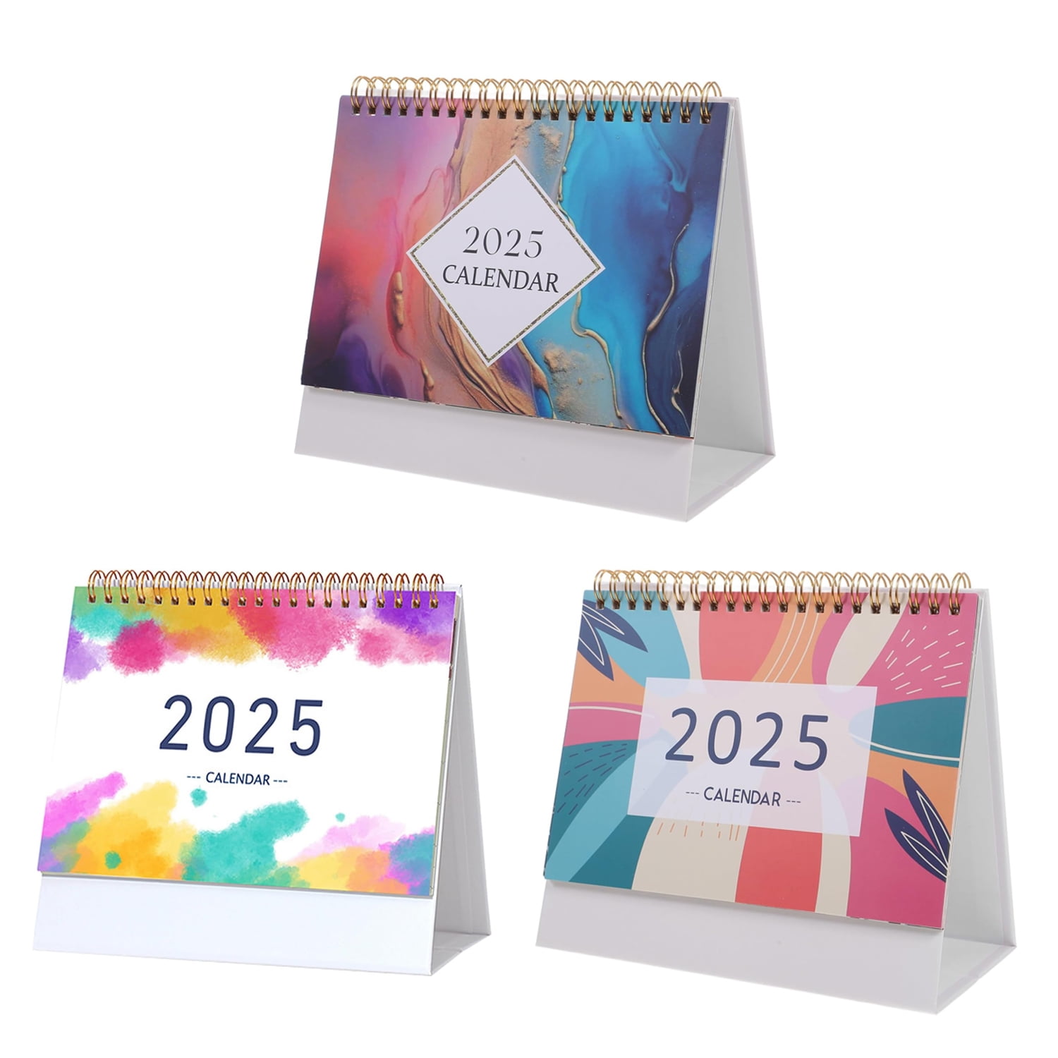1Pc Desktop Calendars for 2025, 2024-2025 Standing Flip Desktop ...