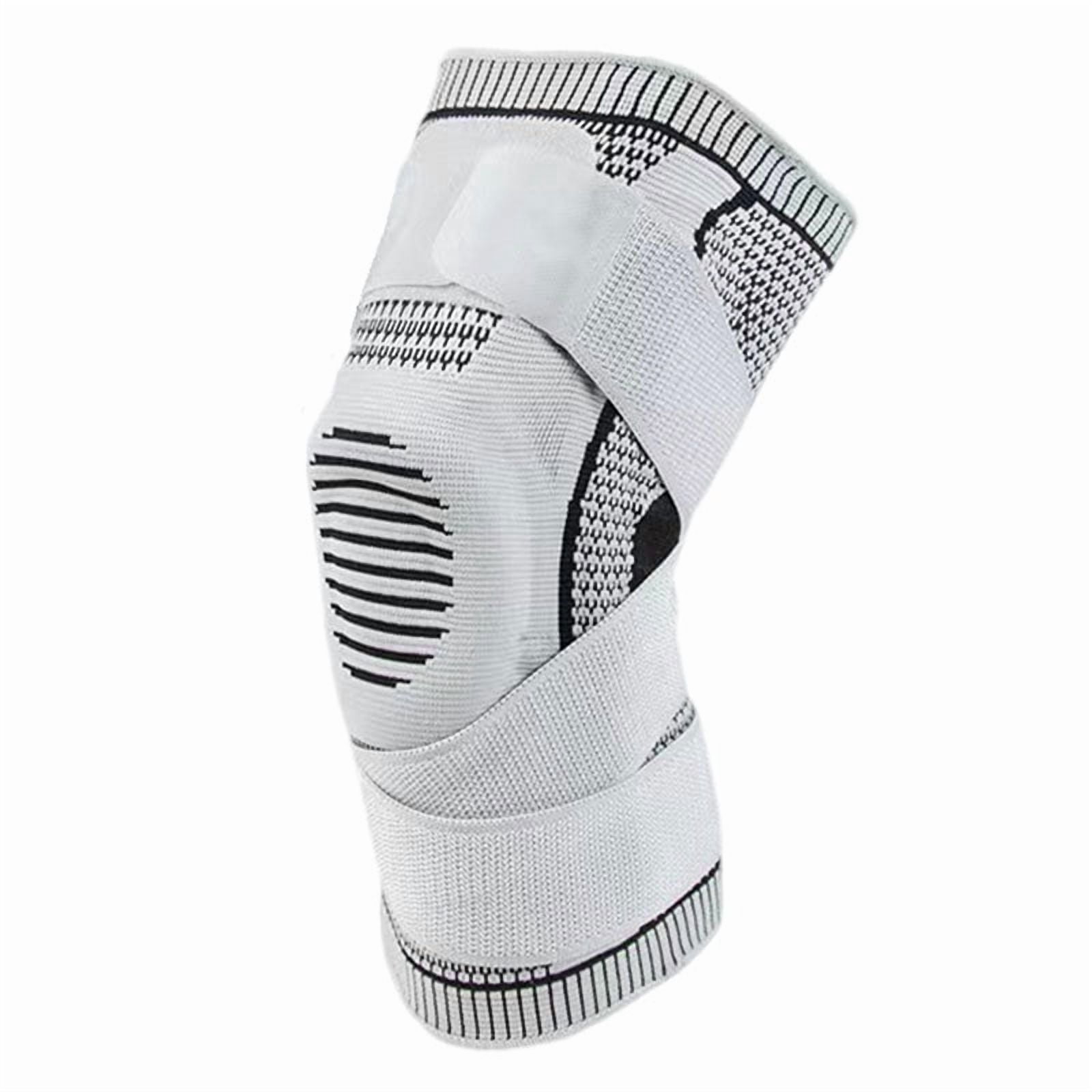 1Pc Dual Stabilizer Silicone Anti-Slip Compression Knee Support Brace ...