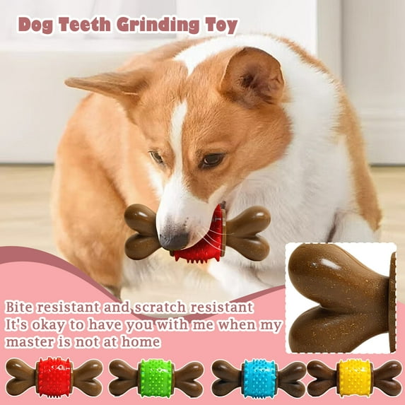 1Pc Durable Dog Chew Toys for Large Dogs - Tough Bone-Shaped Dental ...