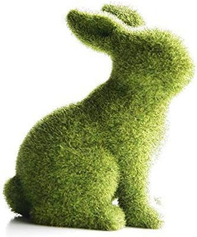 1Pc Easter Furry Flocked Bunny Garden Decorations Artificial Moss ...