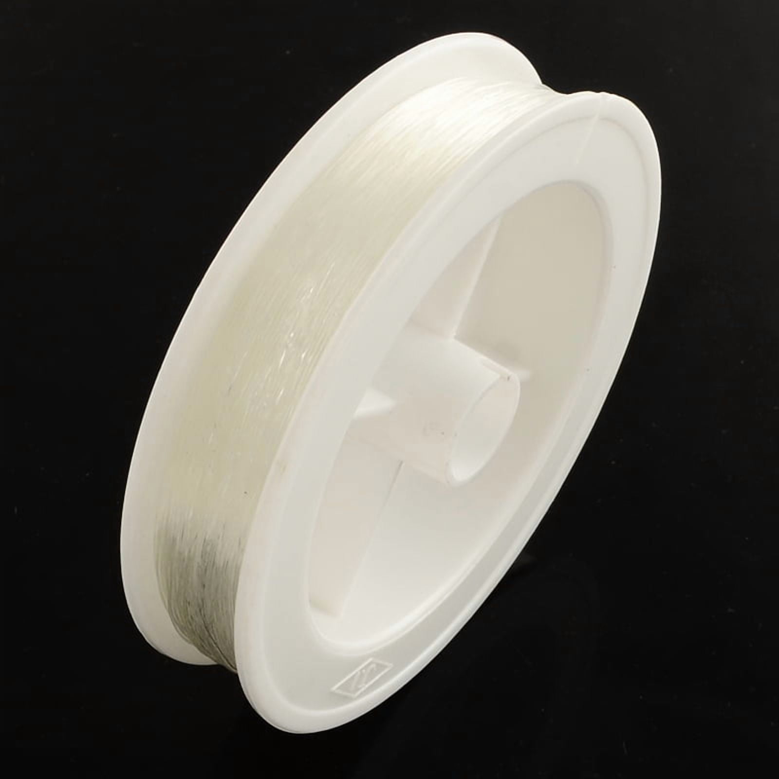 1Pc Elastic Thread Clear 0.4mm 109.36 Yards (100m) Roll Round Shape for ...