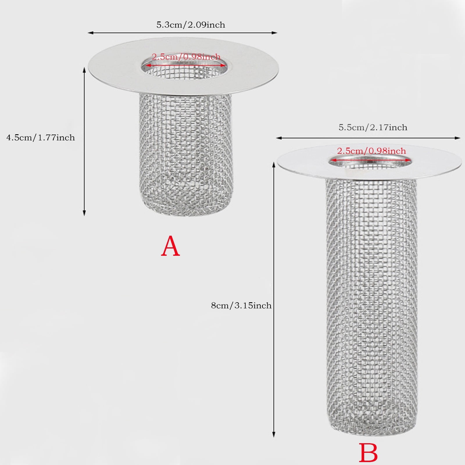 (1Pc Filter) Filter Clearance Plertrvy Bathroom Sink Drain Strainer ...
