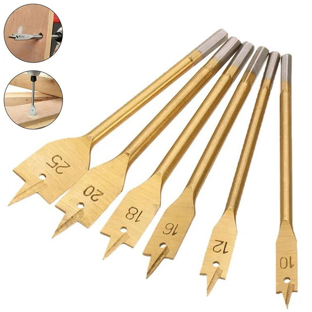 1Pc Flat Wood Drill Bit 10/12/16/18/20/25Mm Flat Drill Woodworking ...