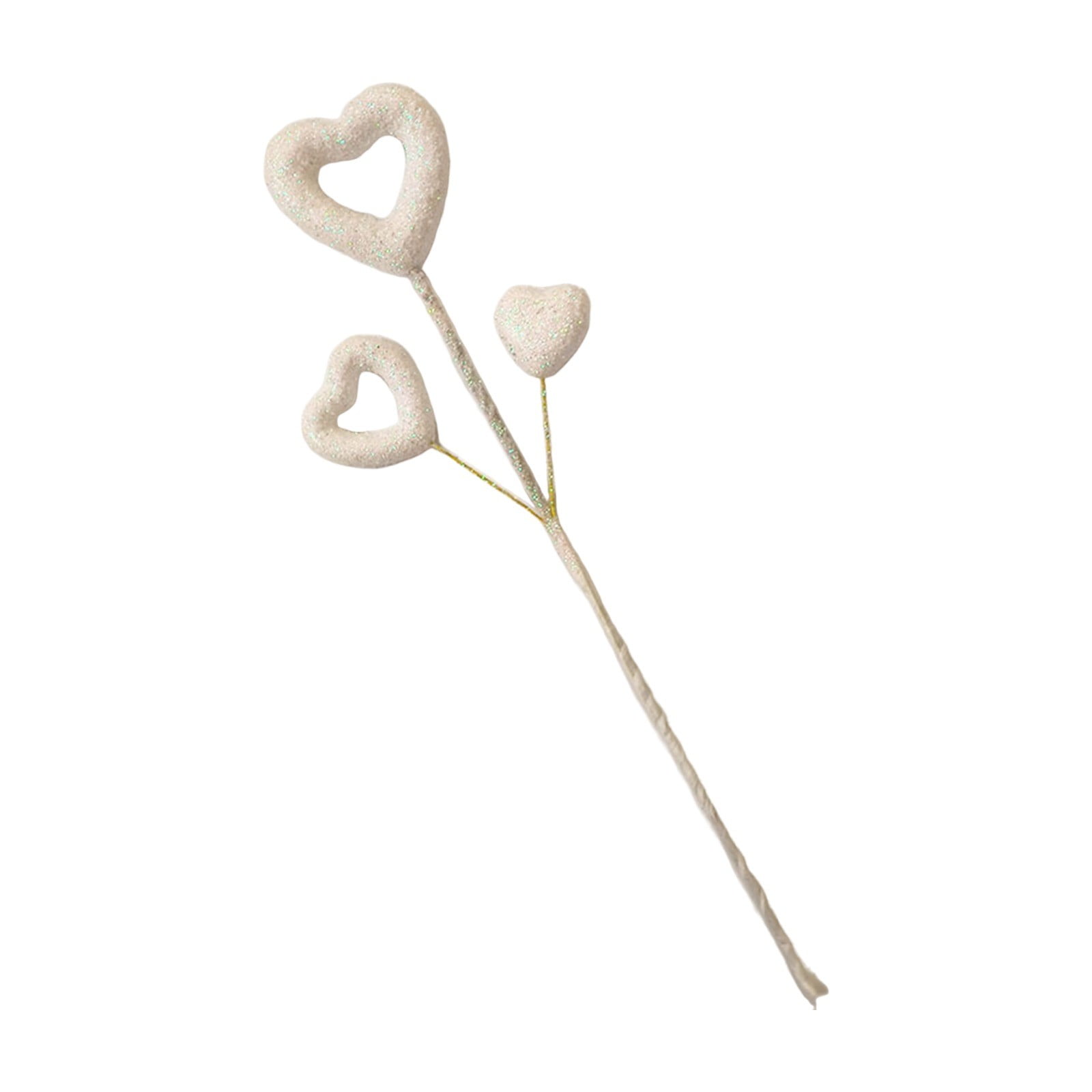 1Pc Floral Decor Picks, Valentine Party Decorations, Heart Shaped Picks ...