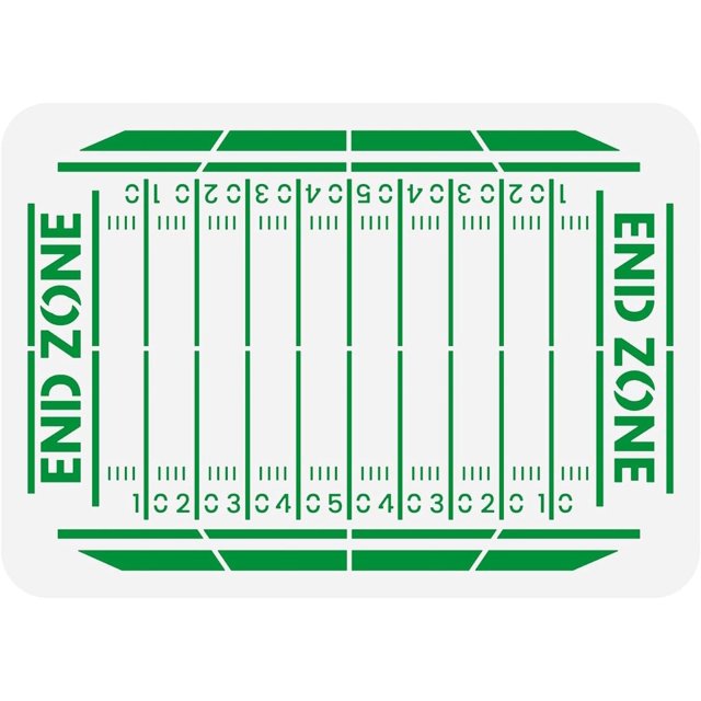 1Pc Football Field Stencil for Painting 14 Mil Painting Template ...