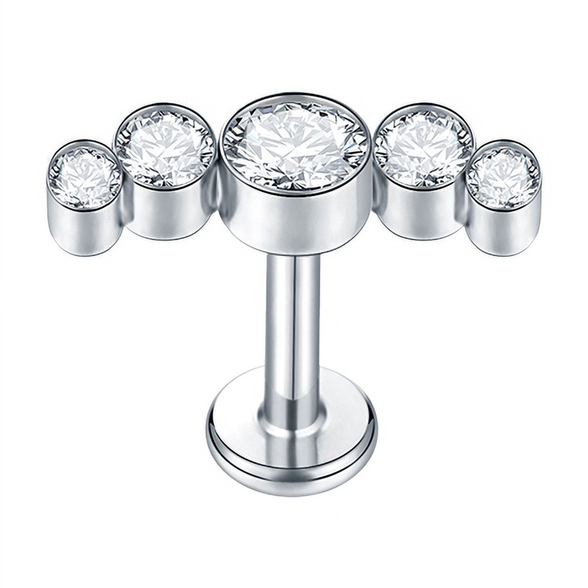 1Pc G23 Titanium Ear Tragus Cartilage Helix Daith Piercing Stud Earrings for Women Internal ...