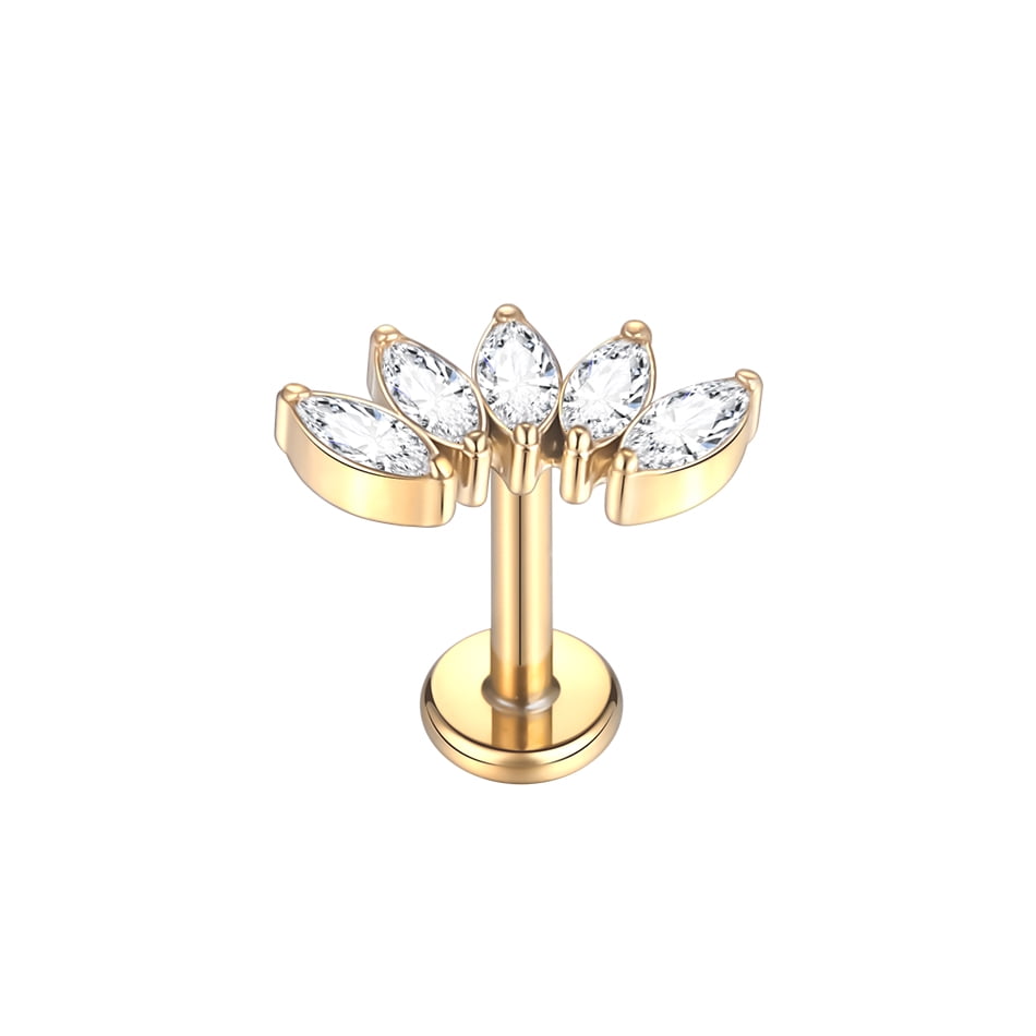 1Pc G23 Titanium Ear Tragus Cartilage Helix Daith Piercing Stud ...