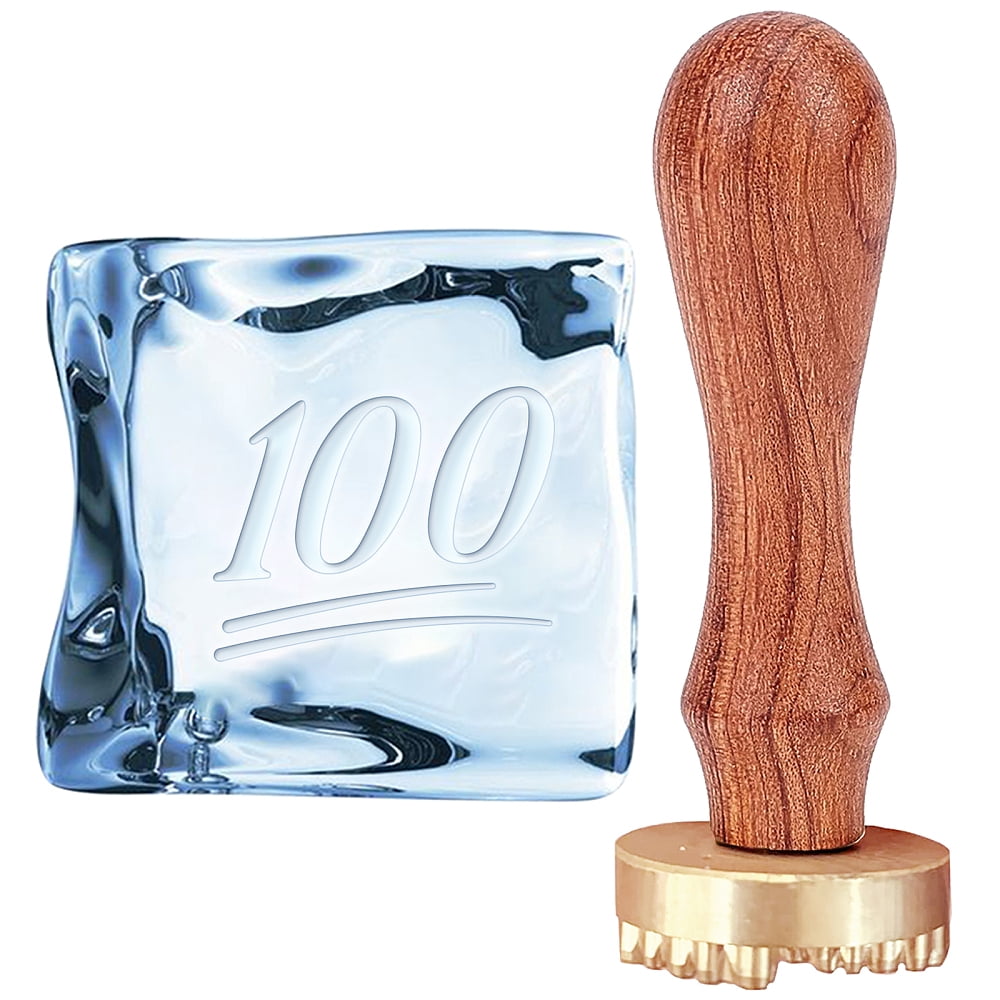 1Pc Golden Tone Brass Stamp Head with 1Pc Rectangle Velvet Pouches and ...