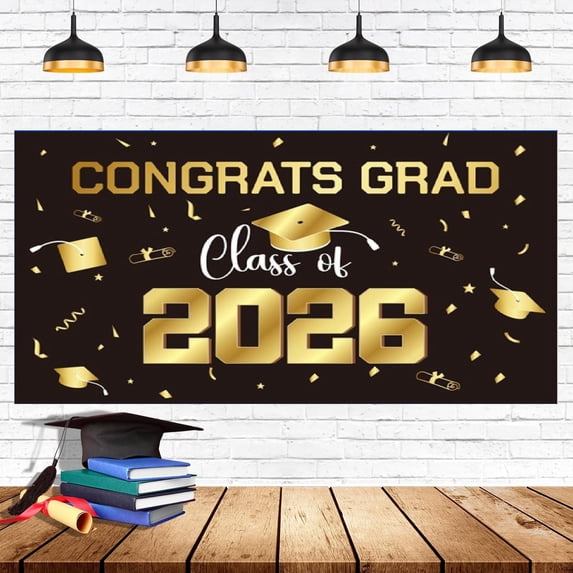 1Pc Graduation Backdrop Banner Graduation Backdrop Cloth For Graduation ...
