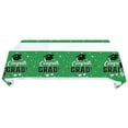 1Pc Green Graduation Themed Disposable Tablecloth Grad Party ...