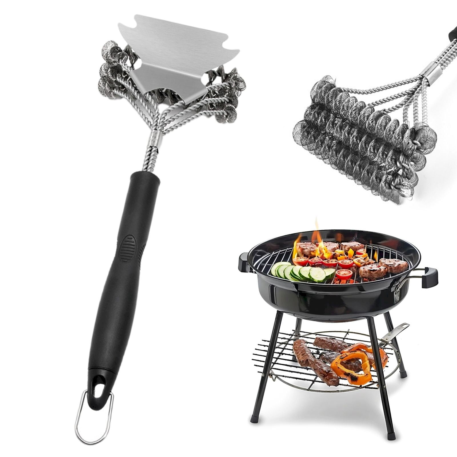 1Pc Grill Grid Cleaning Brush,Grill Cleaning Brush,Stainless Bbq Grill ...