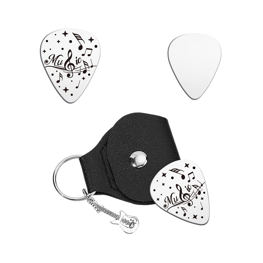 1Pc Guitar Picks Gifts Plectrum Guitar Stainless Steel Guitar Picks ...
