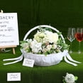 1Pc Hand-Held Wedding Basket White Lace Perfect for Flower Petal ...