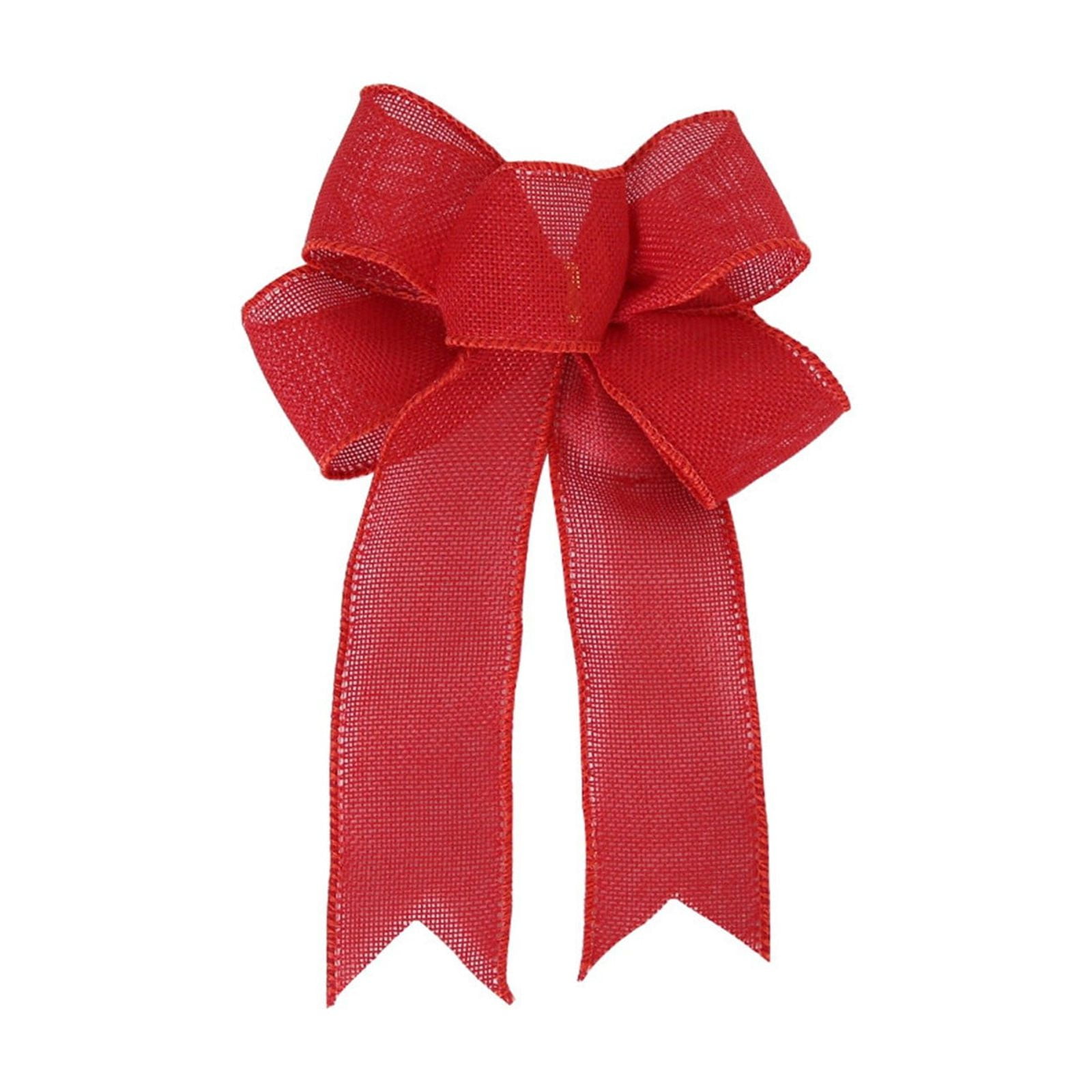 1Pc Handmade Burlap Wreath Bow DIY Crafts,Rustic Jute Bowknot ...