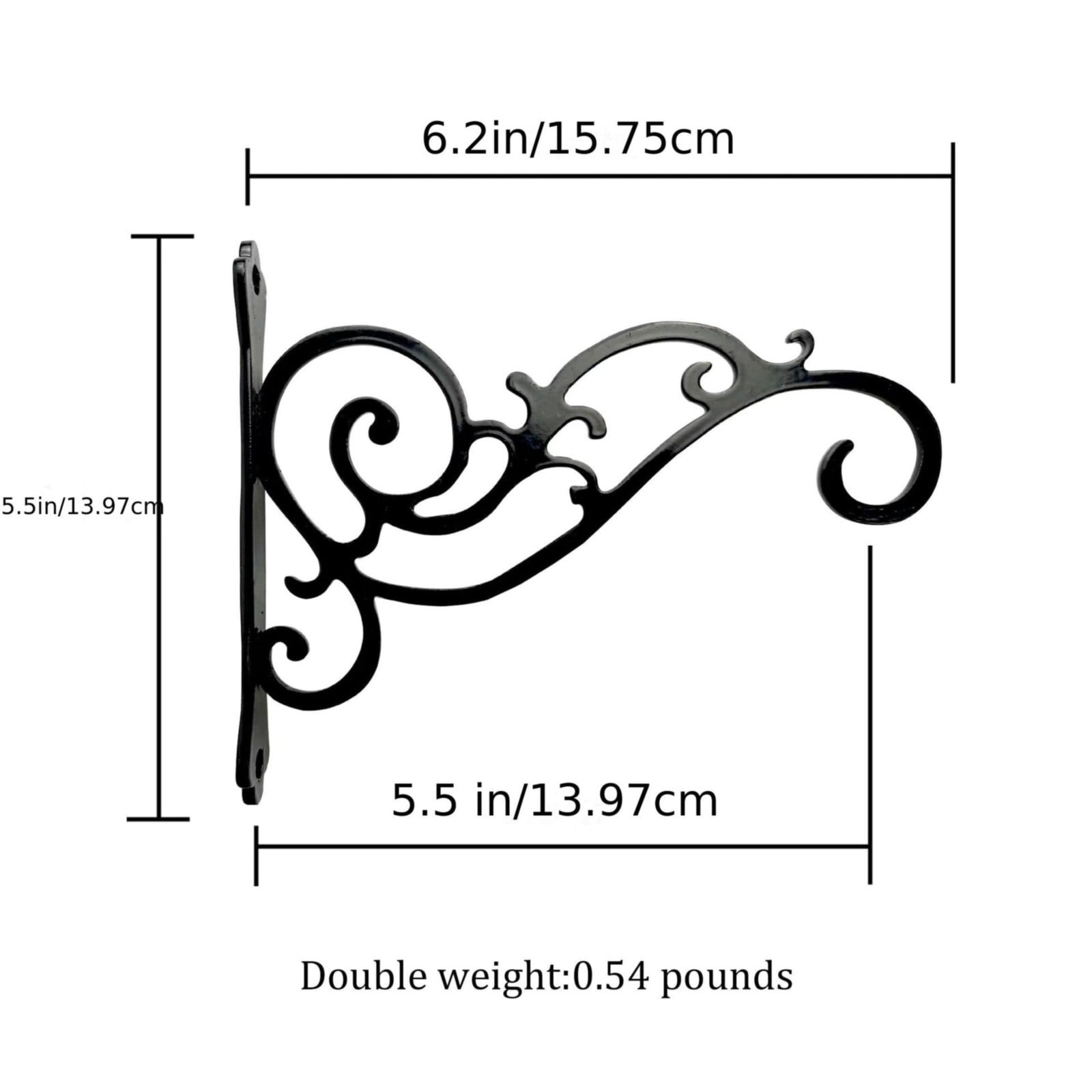1Pc Hanging Planter Hook,Outdoor Hanging Brackets Wall Hook Heavy Duty ...